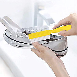 DAYGOS 24pcs Handle Grip Nail Brush - Finger Nail Brushes for Cleaning, Hand Fingernail Scrub Brush Kits for Toes and Nails Cleaner, Long Handle Pedicure Brushes for Men and Women, Multicolor