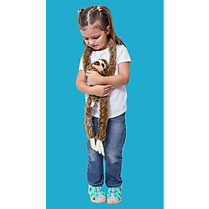 Edgewood Toys 28-Inch Hanging Sloth Stuffed Animal with Baby - Ultra Soft Sloth Plush Design with Hands and Feet That Connect - Realistic & Cute - Bring These Popular Sloths Home to Kids Ages 3+