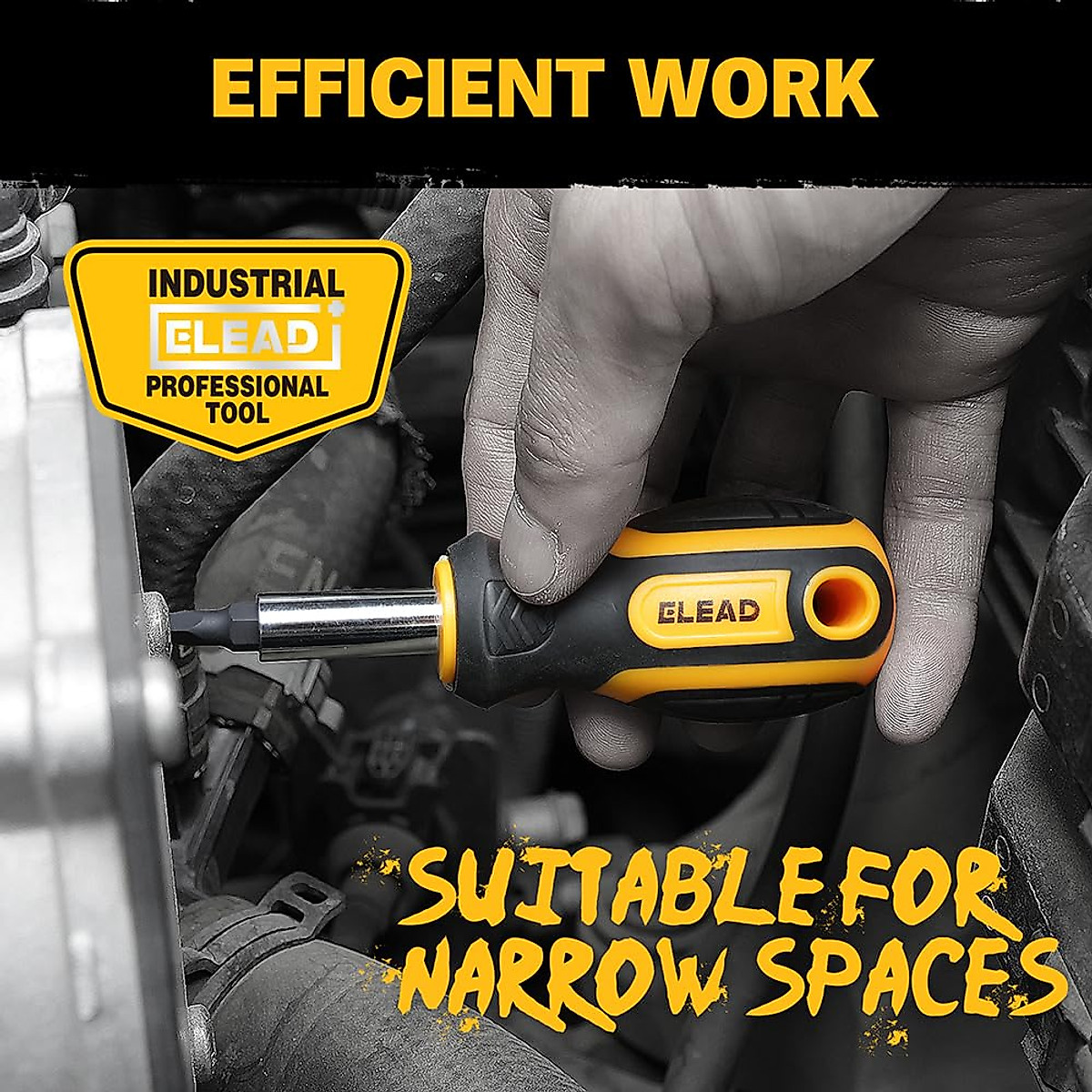 26-Piece Magnetic Screwdriver & Bit Set - Strong Magnetic Bit Holder and Screwdriver Bits, Durable & Versatile, Ergonomic Cushion Grip 95mm & 210mm Handles, Torx, Square, Phillips, Slotted Bits