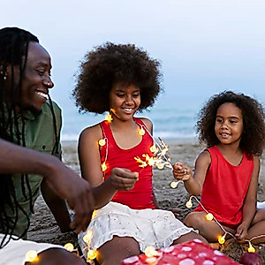 Fairy Lights Battery Operated & USB Plug-in 10FT 20 LED Globe String Lights Indoor Outdoor Waterproof Twinkle Christmas Lights for Garden Patio Gazebo Balcony Bedroom Xmas Tree Decorations Warm White