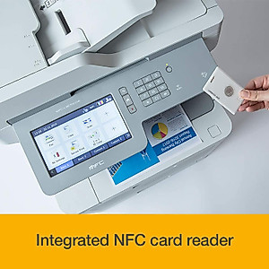 Brother MFC-L9570CDW Business Wireless Color Laser All-in-One Printer - Print Copy Scan Fax - 7" Touchscreen, 33 ppm, 600 x 2400 dpi, Auto 2-Sided Printing, 1GB Memory, 80-Sheet ADF, NFC, Ethernet