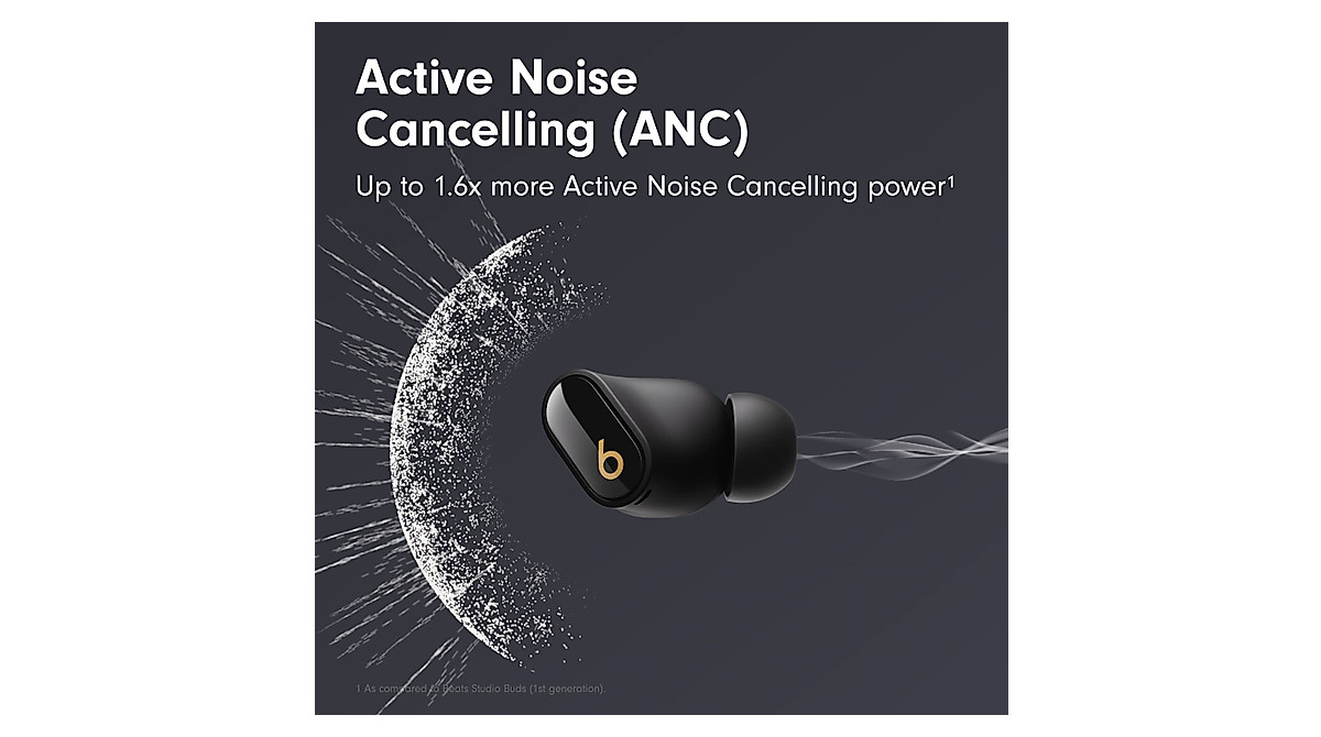 Beats Studio Buds True Wireless Noise Cancelling Earbuds - Black/Gold