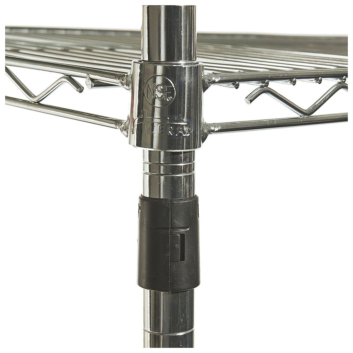 Alera SW503624SR Wire Shelving Starter Kit, 4 Shelves, 36w x 24d x 72h, Silver