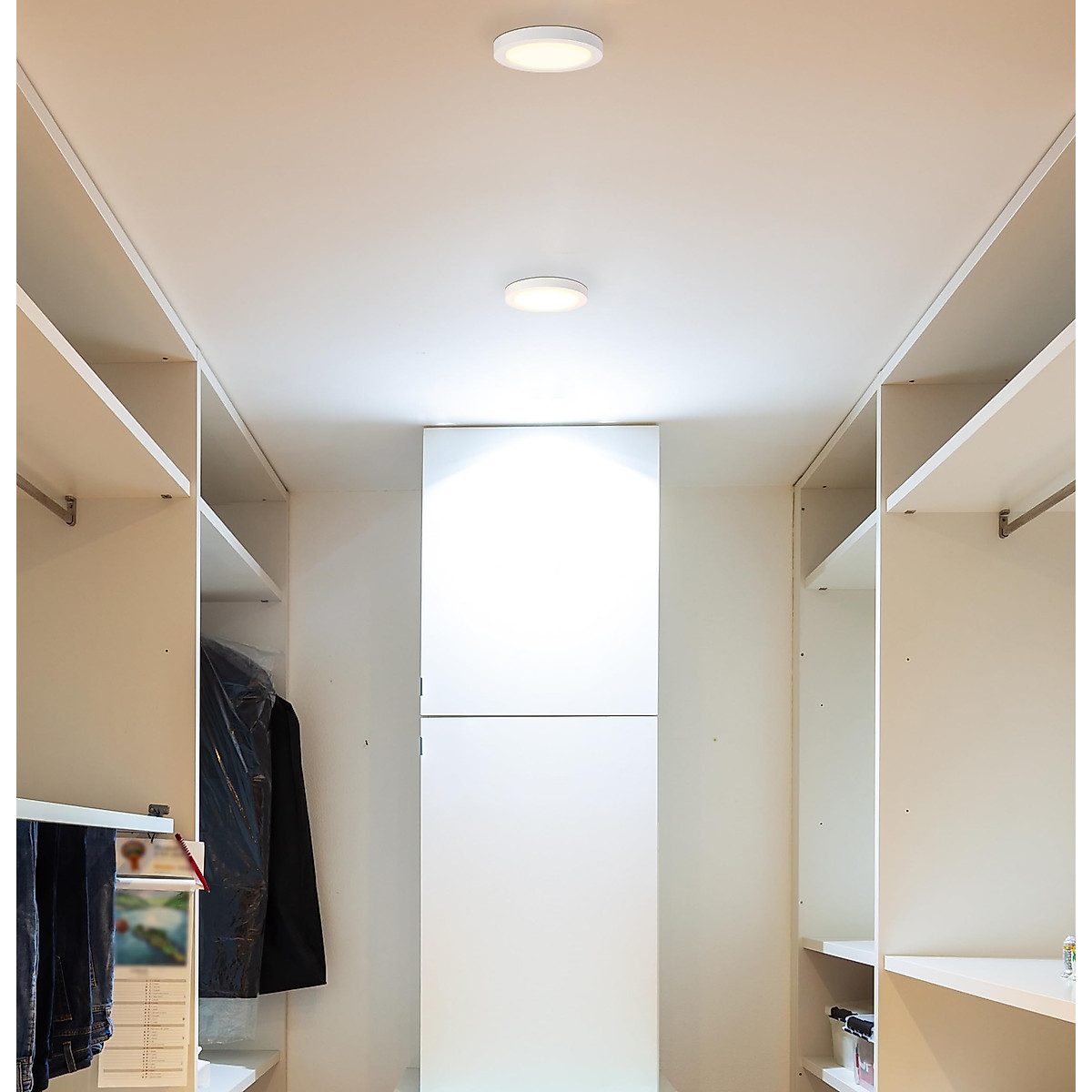 Westinghouse 6112000 Traditional One-Light, 7 Inch 17 Watt Dimmable LED Indoor Flush Mount Fixture with Color Temperature Selection White Finish, White Frosted Shade