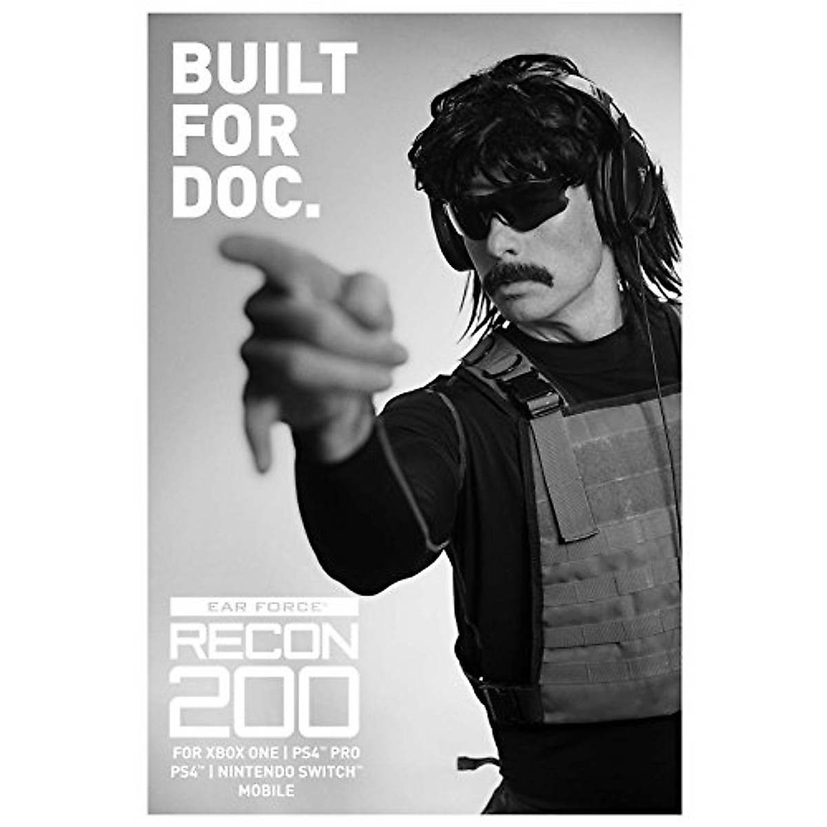 Turtle Beach Recon 200 Amplified Gaming Headset for Xbox and PlayStation