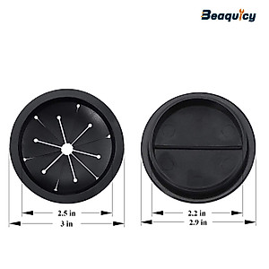 Beaquicy Garbage Disposal Splash Guards and Stopper Set - 3 Pack Sink Baffle Disposal with 1 Pack Sink Stopper