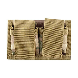 Double Speedloader Pouch Belt Clip Holder Case Carrier Fits 5 & 6 Shot Speed Loaders (2 Packs Camo)