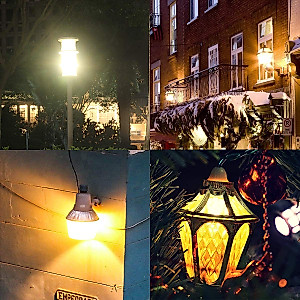 GREENIC LED Outdoor Yellow Led Light Bulb 15W A21 1500LM(100 watt Equivalent) E26 Medium Base Garden Patio Porch Light, 2 Pack