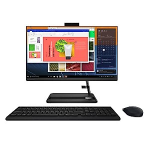 Lenovo IdeaCentre All-in-One Computer - Intel Pentium Gold 7505 Dual-core (2 Core) 2GHz - 8GB RAM DDR4 SDRAM - 256GB SSD + 1TB HDD - 21.5" Full HD 1920 x 1080 No Display - Desktop - Black