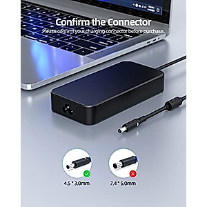 130W AC Charger Fit for Dell Inspiron 14 Plus 7420 P157G003 Laptop - Power Supply Adapter Cord