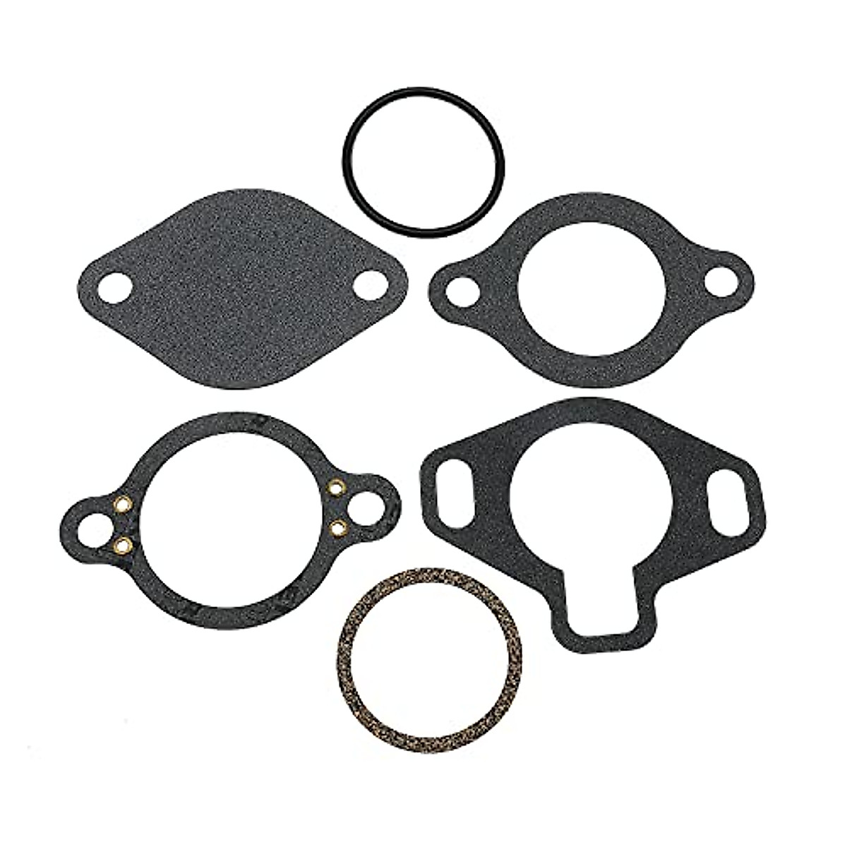 Jofynzo Thermostat Kit 160 Degree 807252Q5 and Gaskets Sleeve 23-806922 for Mercury for Marine for Mercruiser 4.3 5.0 5.7 V6 V8 Engine Replace 807252T5 807252T8 23806922 ‎ 807252T 5