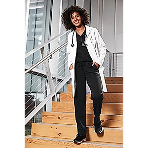 Womens Embroidered White Lab Coat - WonderWink® Long Lab Coat - Women's Long Lab Coat Lab Coat - Add a name - Business Name - Personalized Lab Coat with Name (XL)