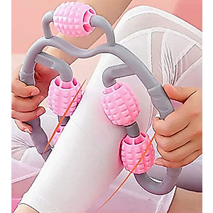 CreamSpace Trigger Point Roller for Foam, Hand, Elbow, Arm, and Leg. Release myofascial, Fasical and Tissue Pain and Muscle Stiffness After Work Out. (Pink)