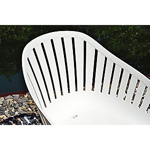 Brampton Patio Brampton Chiavari Outdoor Chairs Set of 2 | Eucalyptus Wood Legs| Perfect for Patio, 2-Piece, Dark Teak Finish