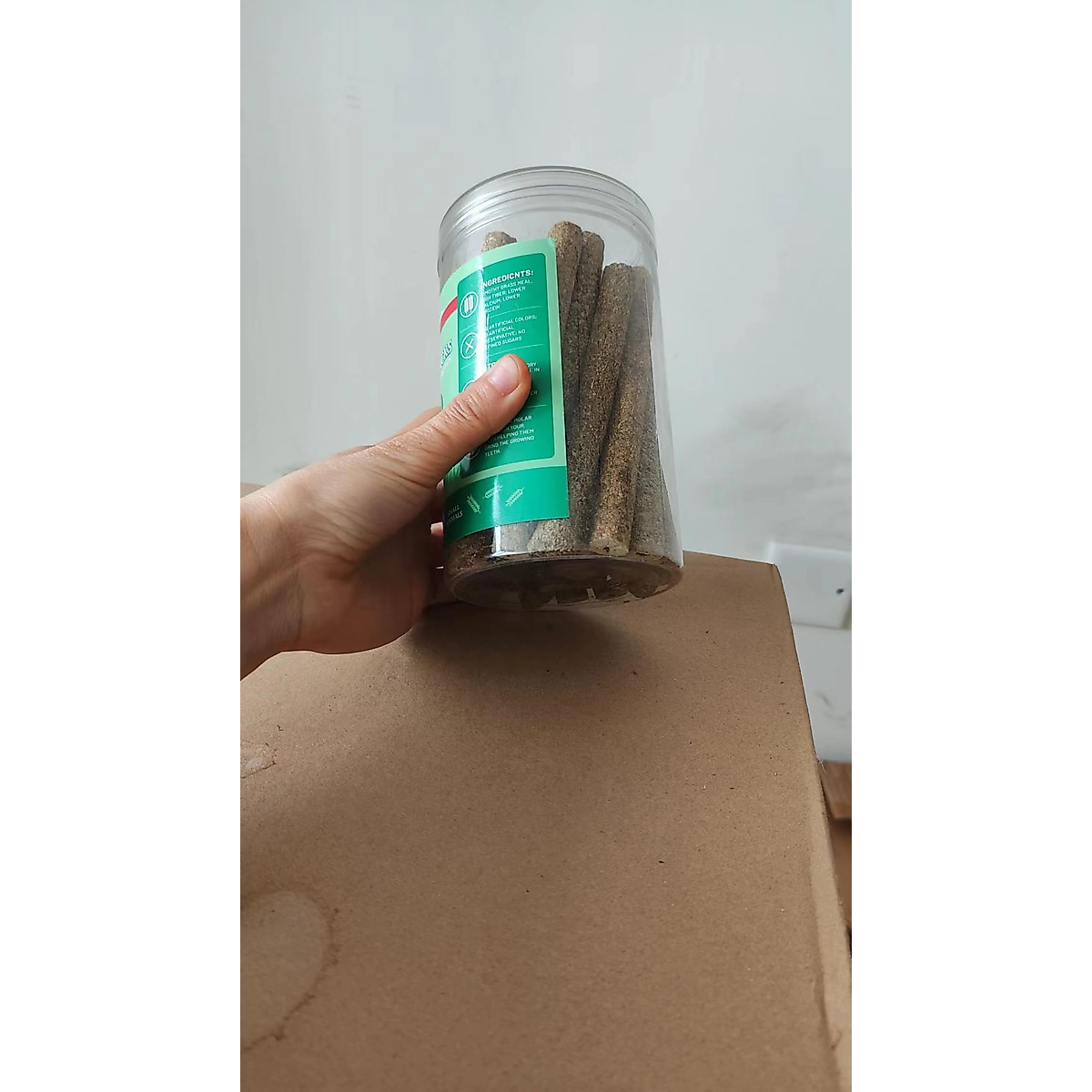 YIXUND Timothy Hay Sticks Treats for Rabbits,40Pcs Bunny Chew Toys Guinea Pig Toys Hamster Toys Molar Teeth Natural Handmade for Chinchilla Rat Gerbil and Other Small Animals