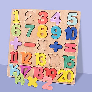 Wooden Toddler Puzzles 2 Packs Kids Educational Learning Toys Preschool Puzzles Letters Alphabet Number for 1 2 3 4 5 Year Old Boy Girl Toddler Children Gifts