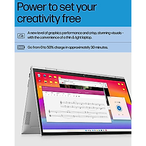 HP 2023 Envy X360 15.6" FHD IPS Touch 2-in-1 Laptop Intel 12-Core i7-1260P Iris Xe Graphics 64GB DDR4 2TB NVMe SSD HDMI Thunderbolt 4 WiFi AX BT Backlit KB Fingerprint Windows 11 Home w/RE USB