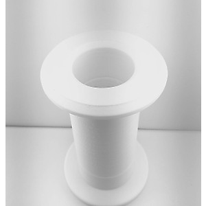 1.20" ID Cable Pass Through Wall Port 3 5/8" - 5 1/4" Wall Thickness (White) - Pass Cables from one Side of a Wall or Barrier to The Other.