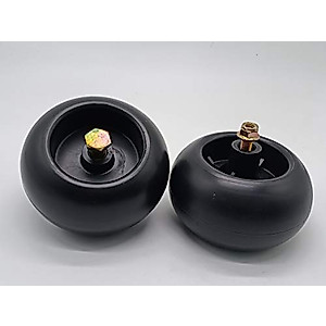 2 pcs Deck Wheels + Shoulder Bolts, Lock Nuts For 133957 174873 532133957 532174873 Replace 734-03058, 753-04856. 92683, 92265. M84690