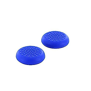 Analog Silicone Thumb Stick Grips Joystick Cap Cover for PS4 PS3 PS2 Xbox 360 Xbox One Game Controllers (Blue)