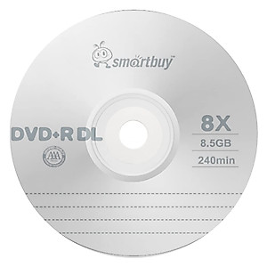 Smartbuy Logo 200-disc 8.5gb/240min 8X DVD+r Dl Dual Layer Double Layer Blank Data Record Media Disc Spindle