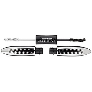 L'Oreal Paris Cosmetics Voluminous Superstar Mascara, Washable, Blackest Black, 0.41 Fl. Oz, 1 Count