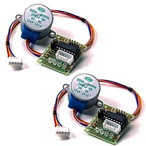 2 x 28BYJ-48 DC 5V Stepper Motor + ULN2003 Driver Test Module Board for Arduino Raspberry Pi