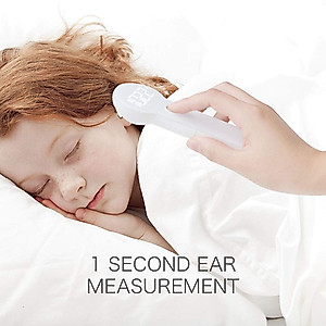 FDoc Forehead Thermometer for Babies, Adults, Children, 1 Second Results, Infrared IR Digital Thermometer to Measure Fever in Humans