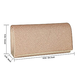 ZHANNI Evening Bag Clutch Purses for Women Ladies Sparkling Party Handbag Wedding Bag Prom Clutch(Gold)