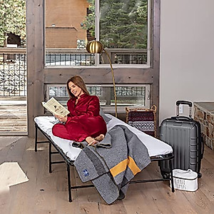 LiteBed™ Folding Bed with Memory Foam Mattress - Portable Fold Up Bed with Storage Bag - Luxurious Foldable Bed with Frame - Foldaway Guest Bed - Hideaway Cot for Adults & kids - NO-RISK 100-DAY TRIAL