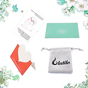 Lutilo 925 Sterling Sliver Custom Name Necklace Personalized Initial Necklaces Pendant Jewelry Gift for Her (Blessed)