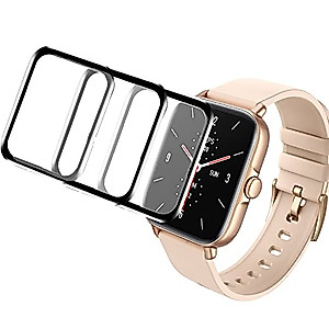 Compatible for Smaiit Smart Watch Screen Protector, [3 Pack] 3D Full Coverage PET Soft Screen Protector Film Compatible with Smaiit Y22 Smart Watch/BANLVS Y22 Smart Watch/A-TGTGA Y22 1.7” Watch/WZWNEER Y20GT Smart Watch (3 PACK)
