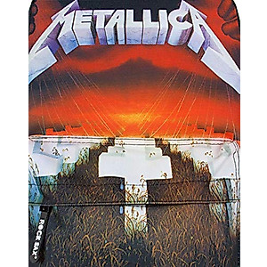 Rock Sax Metallica Master Of Puppets Men's Zip Fastening Band Backpack