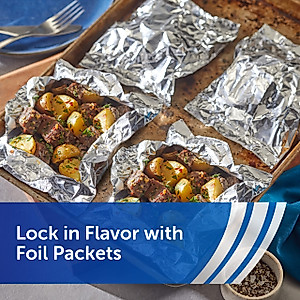 Reynolds Wrap Heavy Duty Aluminum Foil Roll, Thick Heavy Duty Foil for Added Strength and Durability, Secure Easy Open and Close Tab, 12 Inches Wide, 50 Sq. Ft.