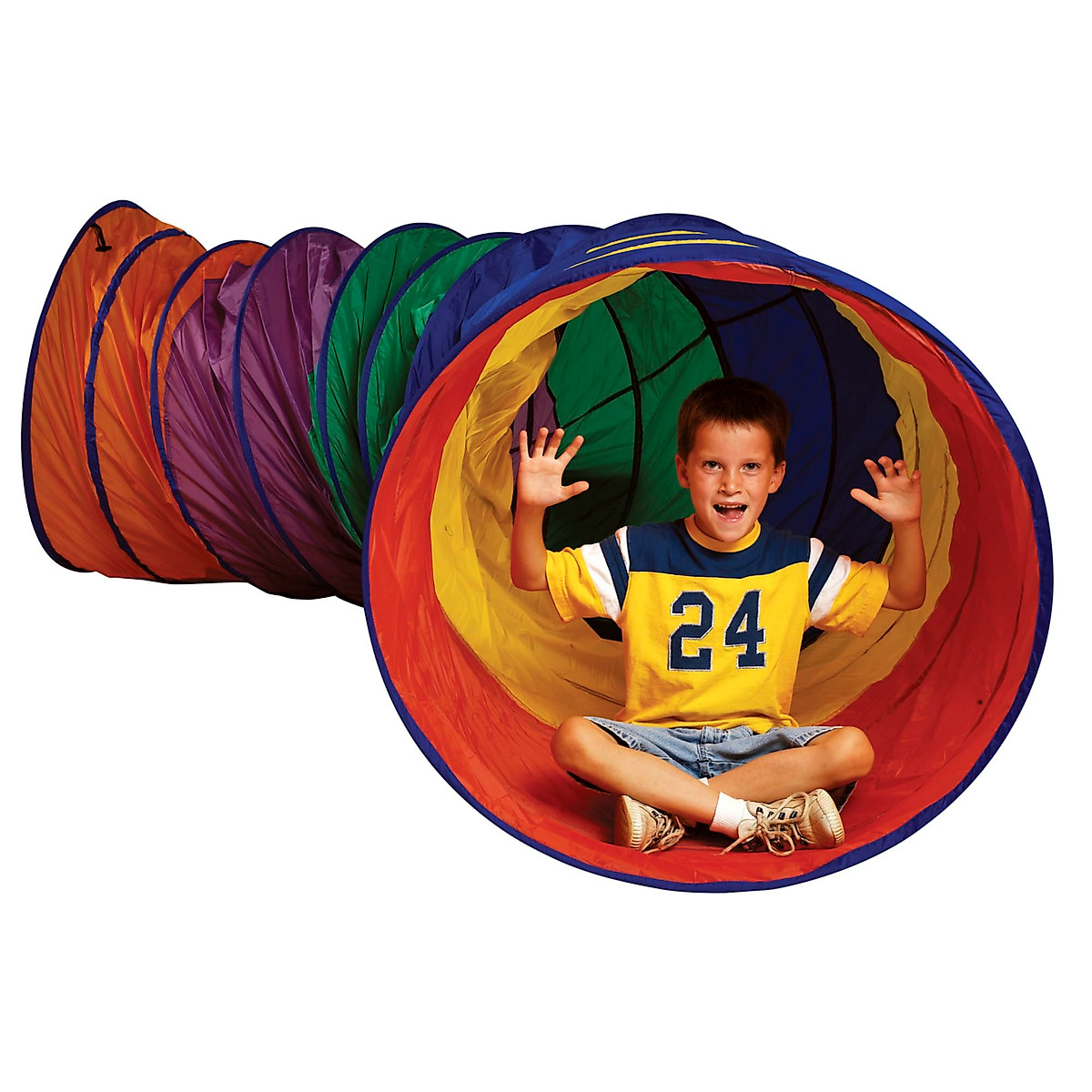 Sportime Connectable Ripstop Nylon MegaTunnel - 3 x 12 feet - Multiple Colors