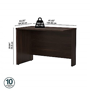 Bush Business Furniture Studio C Desk Return, 42W, Black Walnut