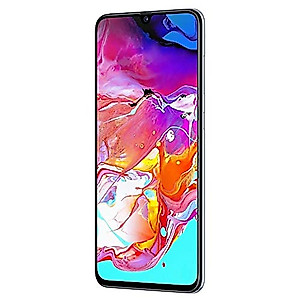 Samsung Galaxy A70 (128GB, 6GB RAM) 6.7" Display, On-Screen Fingerprint, 25W Super-Fast Charging, Global 4G LTE GSM Factory Unlocked A705MN/DS (International Version, No Warranty) (White)