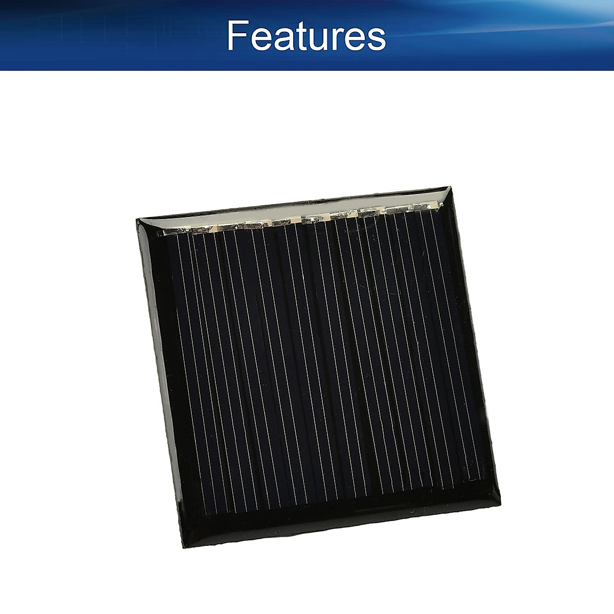 Heyiarbeit 5V 0.25W Polycrystalline Mini Solar Panel Module DIY for Light Toys Charger 45x45mm£¬5Pcs