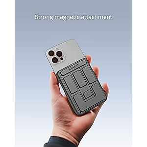 iCharge® Magnetic Wireless Power Bank - Mag-Safe Battery Portable Charger & USB-C 22.5W with Foldable Stand Compatible with iPhone 14/13/12/Pro/Pro Max/Mini Battery Pack, 10,000mAh Fast Charging