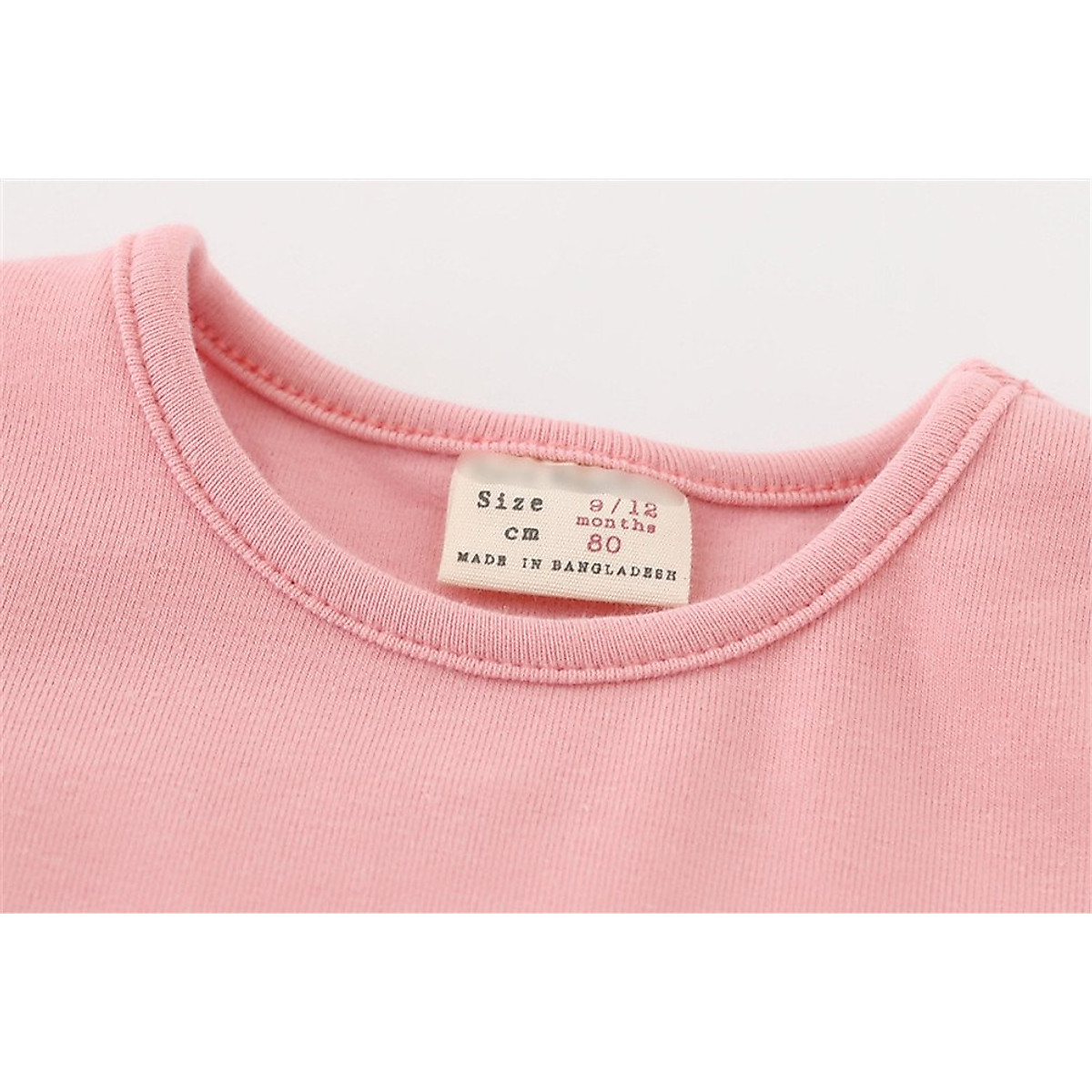 Csbks Toddler Baby Girls Long Sleeve Cotton Dress Solid Ruffle Tops 2T Pink