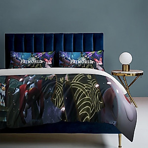 Ristta Pal-World Three-Piece Bedding Set Bedding Duvet Cover Set 1 Duvet Cover + 2 Pillowcases Ultra Soft Brushed Microfiber 79"x90"