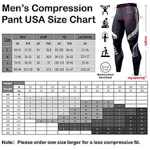 OEBLD Compression Pants Men UV Blocking Running Tights 1 or 2 Pack Gym Yoga Leggings for Athletic Workout