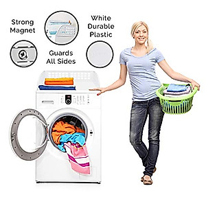 Laundry Guard By ELTOW - Keeps Laundry from Falling Behind Your Washer and Dryer - Indispensable Laundry Room Gadgets - Easy to Set Up, One Size Fits Most Front Loading Washers and Dryers