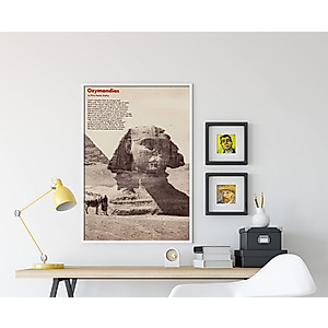 Textured Paper - Ozymandias Poem - Sphinx 2 - Art Print, Poster, Painting, Photo, Wall Decor - Art Print, Poster, Poem, Ozymandias, Sphinx - Size: A4 (21 x 29.7 cm)