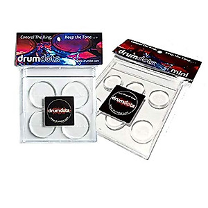 Drumdots - Drum Dampening Control that Reduces the Over-Ring Without Changing the Tone of your Drum (1 6Pack, 1 4Pack)