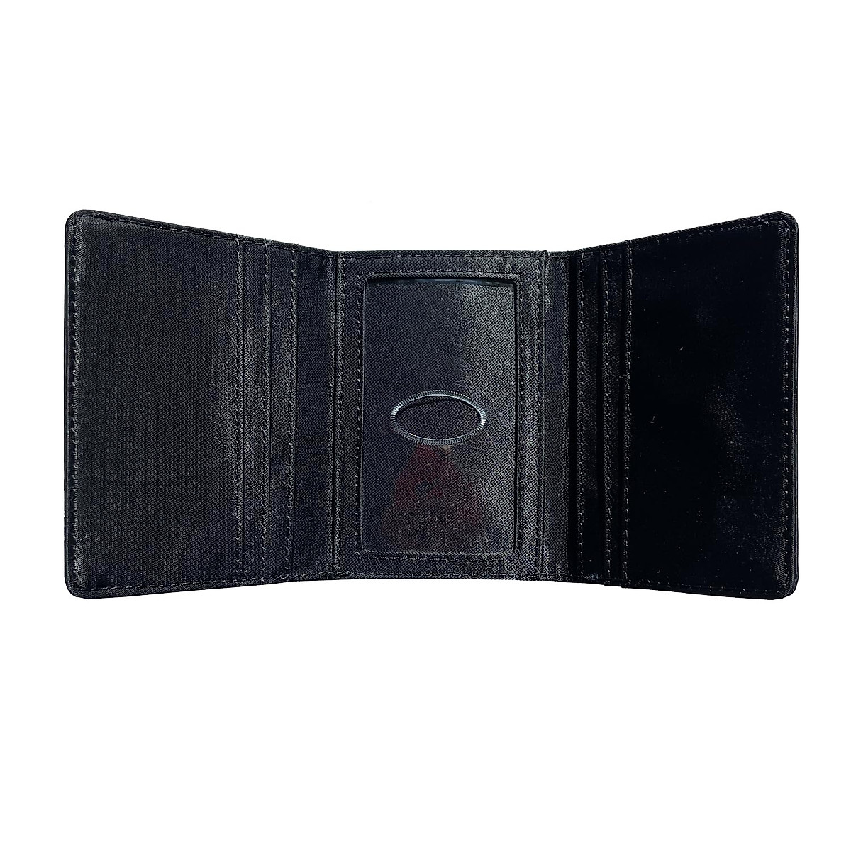 Big Skinny Men's Tri-Fold Slim Wallet, Holds Up to 25 Cards, Black