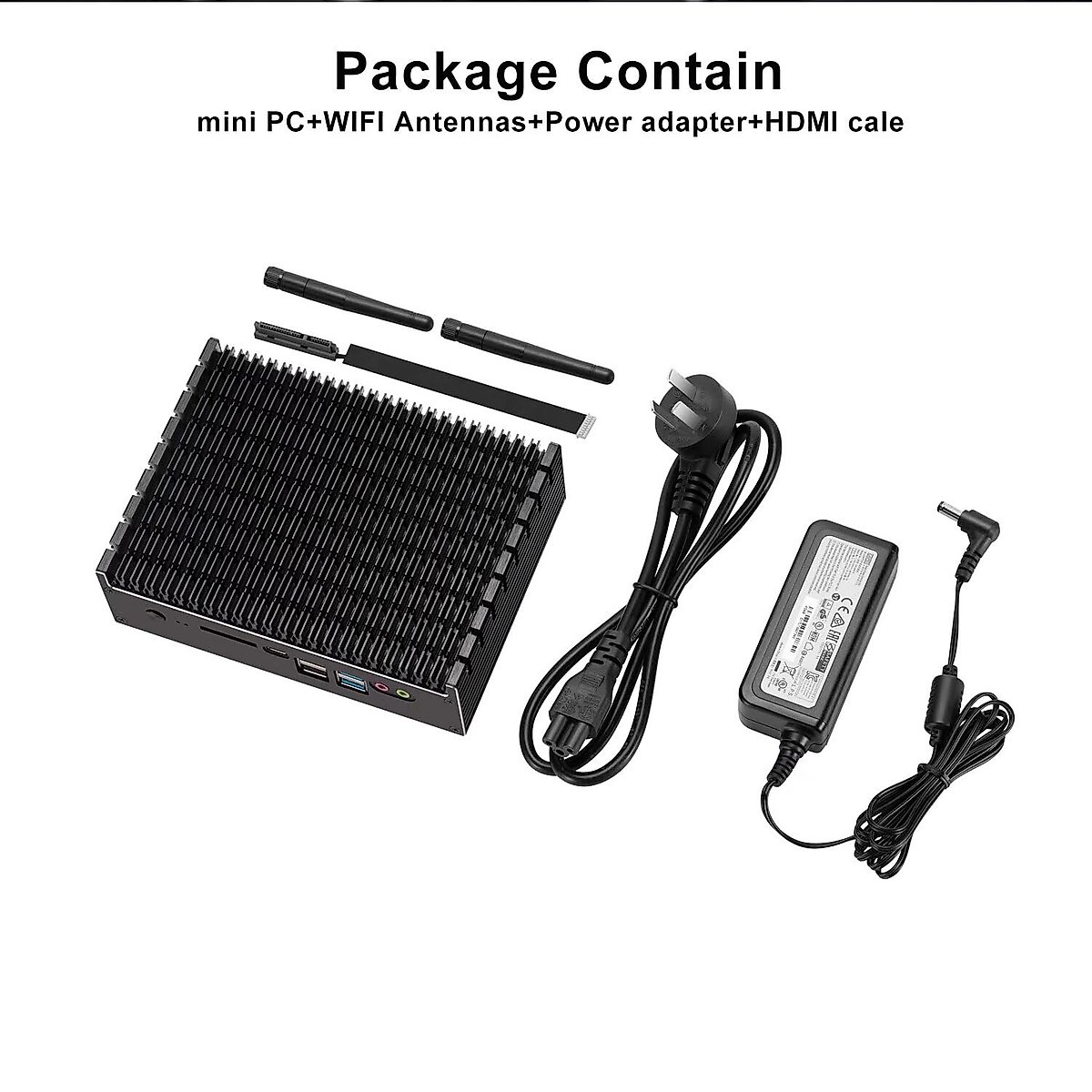 VENOEN Fanless Mini PC 6 Core i7 10710U with Win 11,Dual LAN Silent Portable Computer,HD 2.0/DP 4K Display,RS232 COM,USB-C,WiFi,BT 5.1,16GB DDR4 512GB M.2 SSD