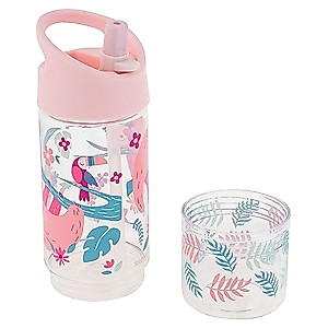 Stephen Joseph SIP and Snack Sloth Bottle Combo Bottle 350ml + Snack Cup 104ml, 2.5”x 8.25” (6.3cm x 2cm), Pink