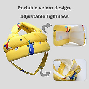 REFLYAWAY Baby Head Protector Baby Helmet for Crawling Walking, No Bumps Safety Head Adjustable Protective Cap for Walking, Playing (Aircraft)