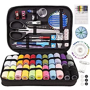 TALERLUV Needle and Thread Sewing Kit for Adults, Basic Hand Sewing Starter Set for Beginner, Travel, Small Fixes and Emergency Repairs, DIY Sewing Tools Supplies
